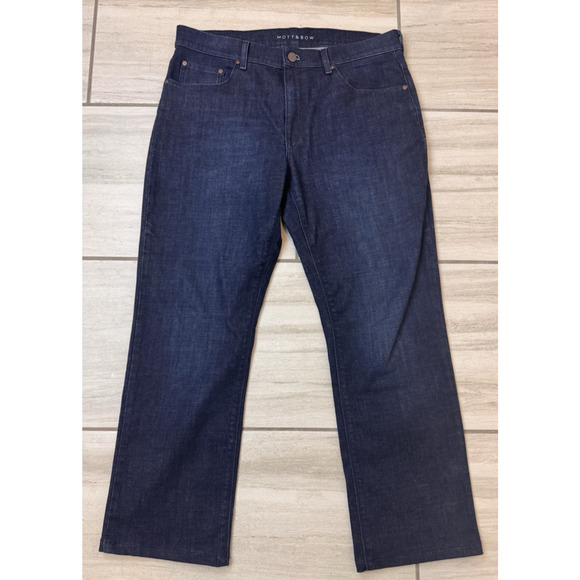 Mott & Bow | Jeans | Mott Bow Jeans Mens 33x3 Dark Blue Straight Crosby ...